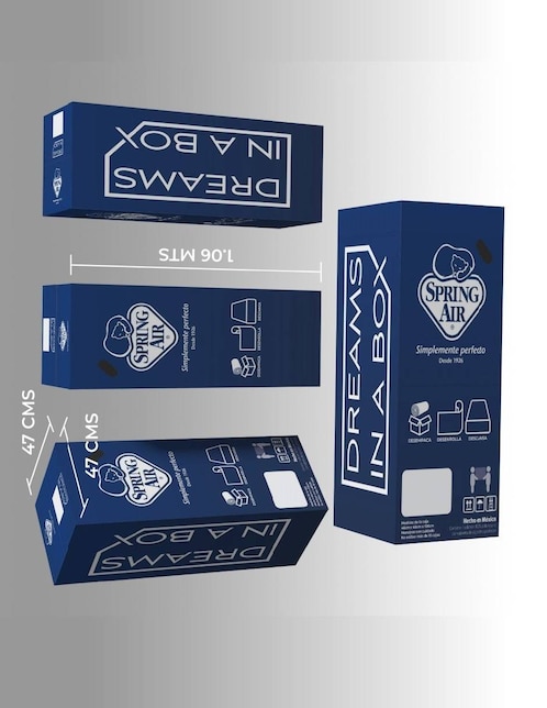 Colchón en caja Spring Air Basic confort semi suave 4